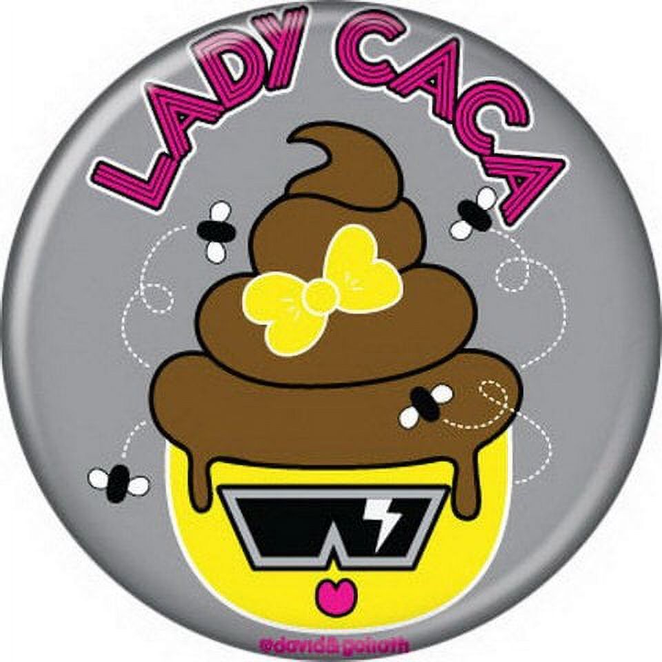 David and Goliath Lady Caca Button 82042 - Walmart.com