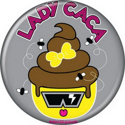 David and Goliath Lady Caca Button 82042 - Walmart.com