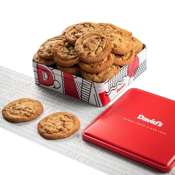 David's Cookies Peanut Butter Cookies Gift Basket, 1 lb, Fresh Baked ...