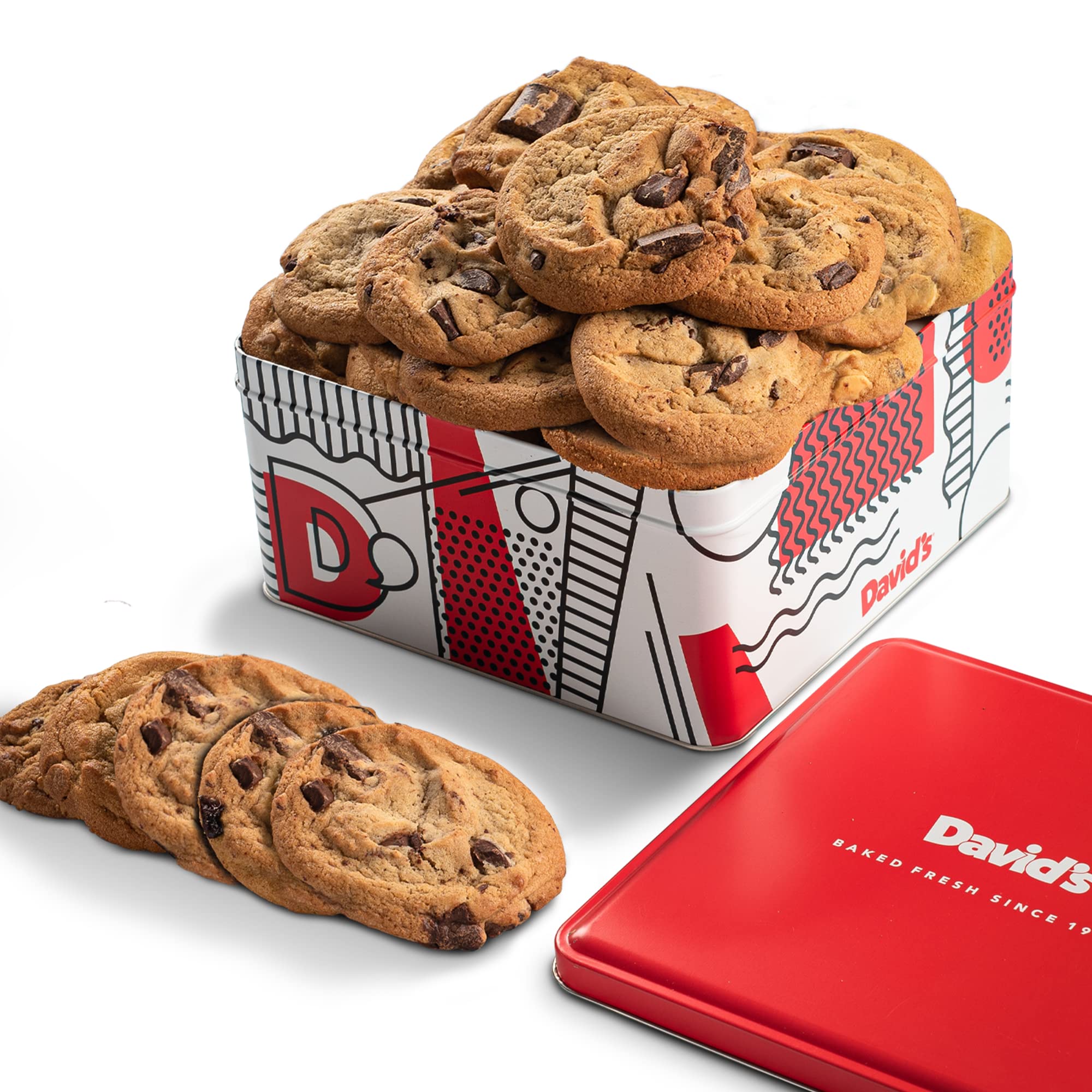 David's Cookies 2lbs Chocolate BDF32 Chunks Fresh Baked Cookies ...