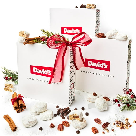 David’s Cookies Christmas Cookie VTF5 Meltaways Variety Pack - Cinnamon ...