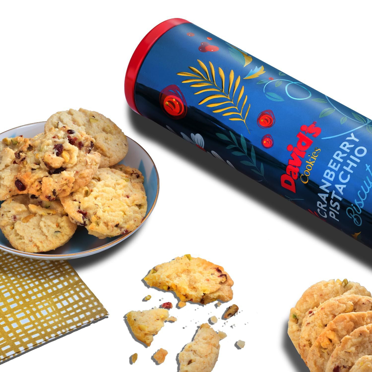 David's Cookies Cranberry Pistachio Biscuits 1-Pack - Irresistible ...