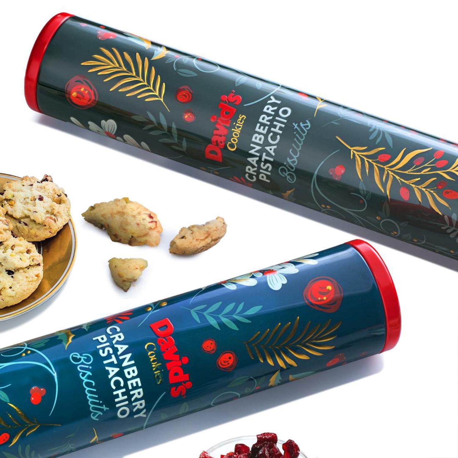 David's Cookies, Cranberry Pistachio Biscuits, 264 g, 2-Pack - Walmart.com
