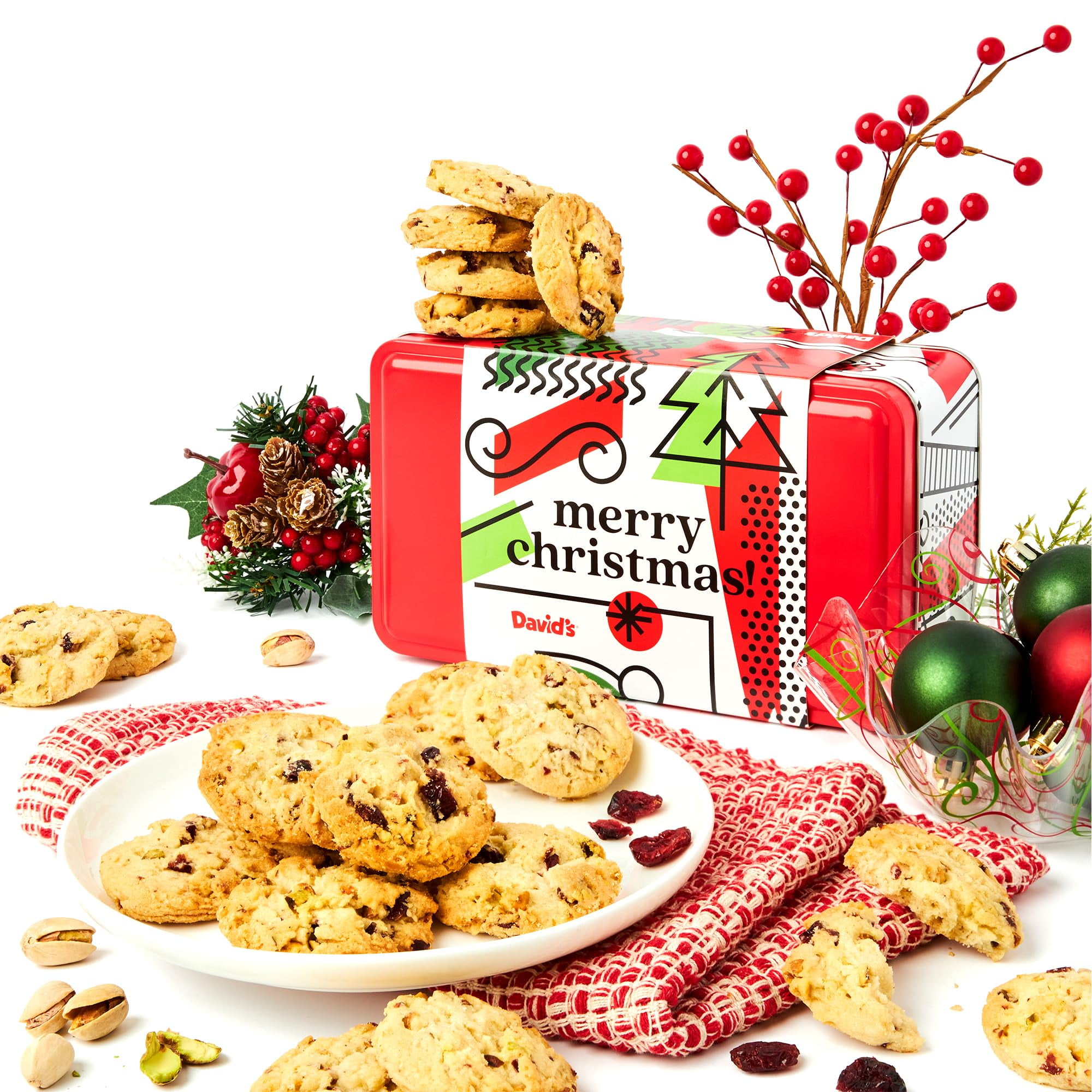 David's Cookies Cranberry Pistachio Biscuits HYZ01 Sweet Sampler Crunch ...