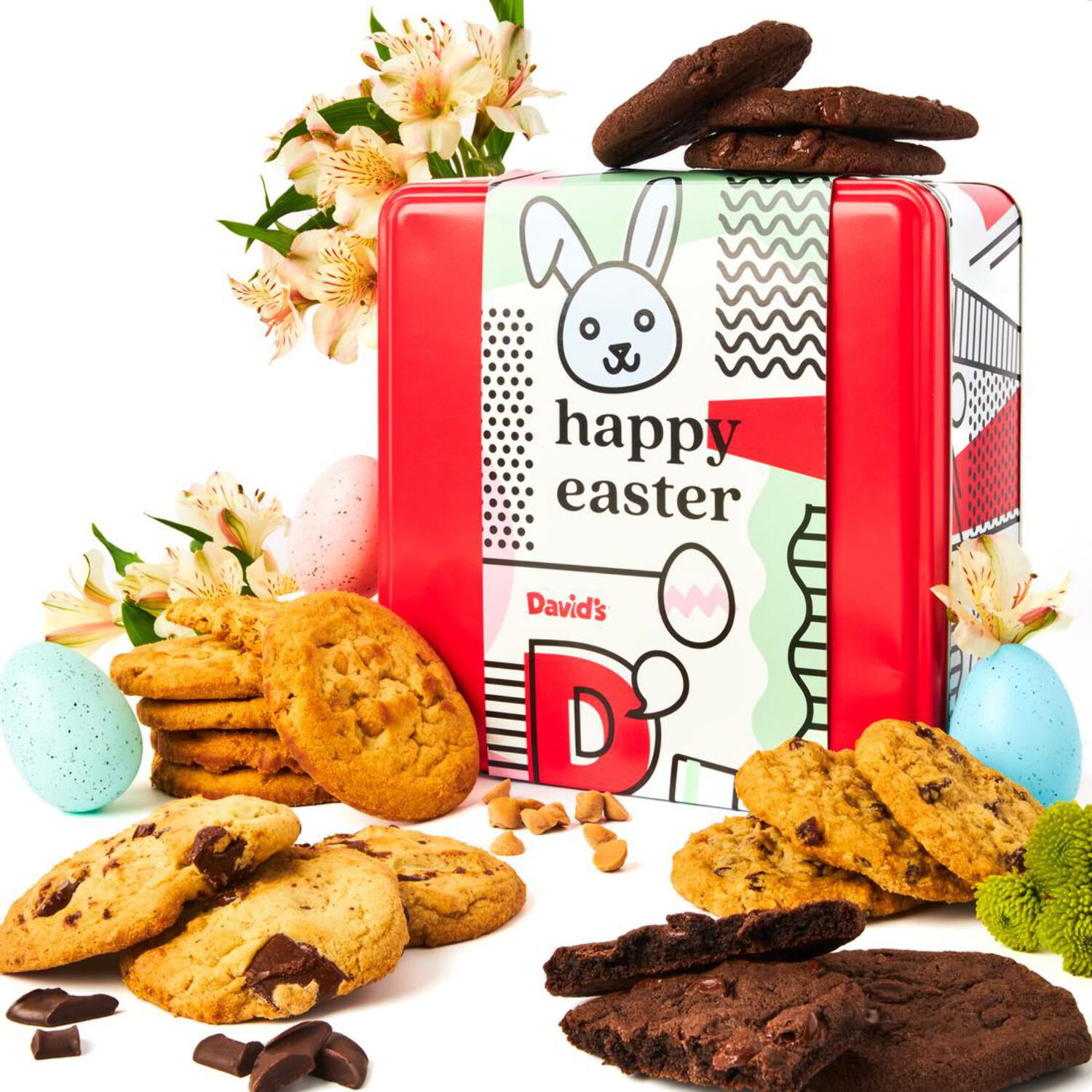 David's Cookies Freshly Baked Assorted Cookies In A Happy Easter Tin ...