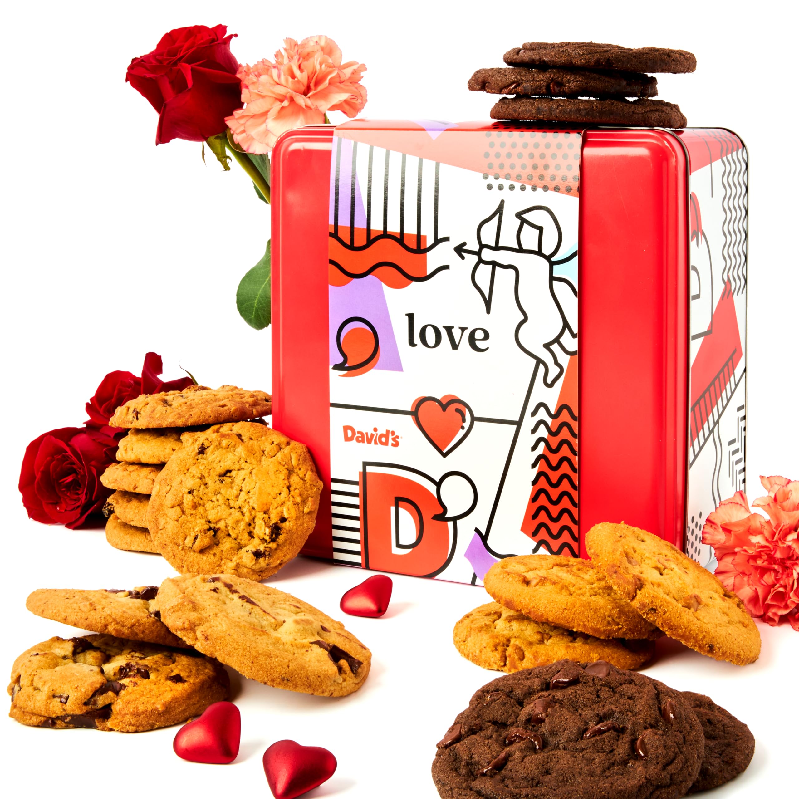 David's Cookies Freshly Baked DEF29 Assorted Cookies In Tin 2Lbs ...