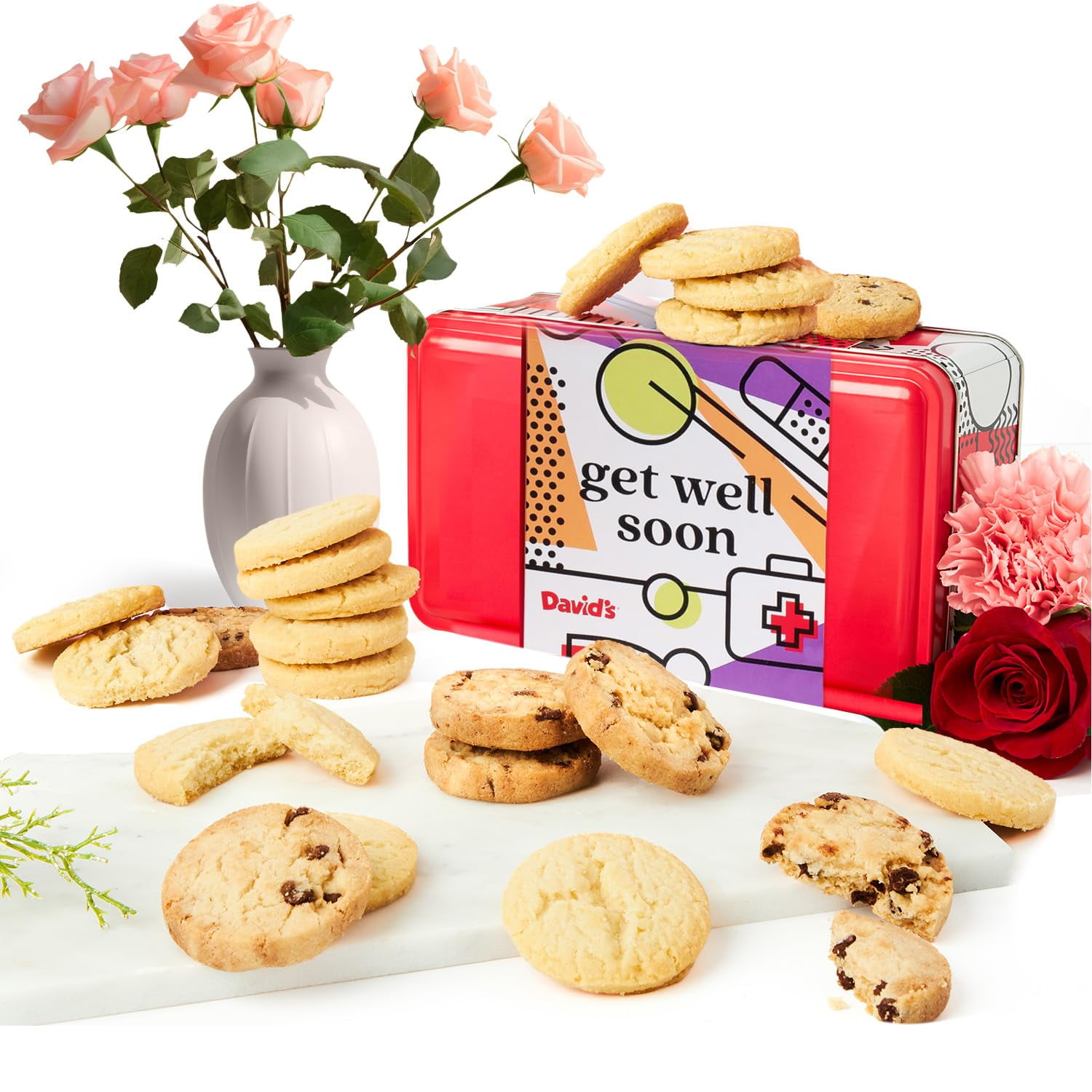 David’s Cookies Get Well OKA4 Soon Shortbread Cookies Gift Pure Butter ...