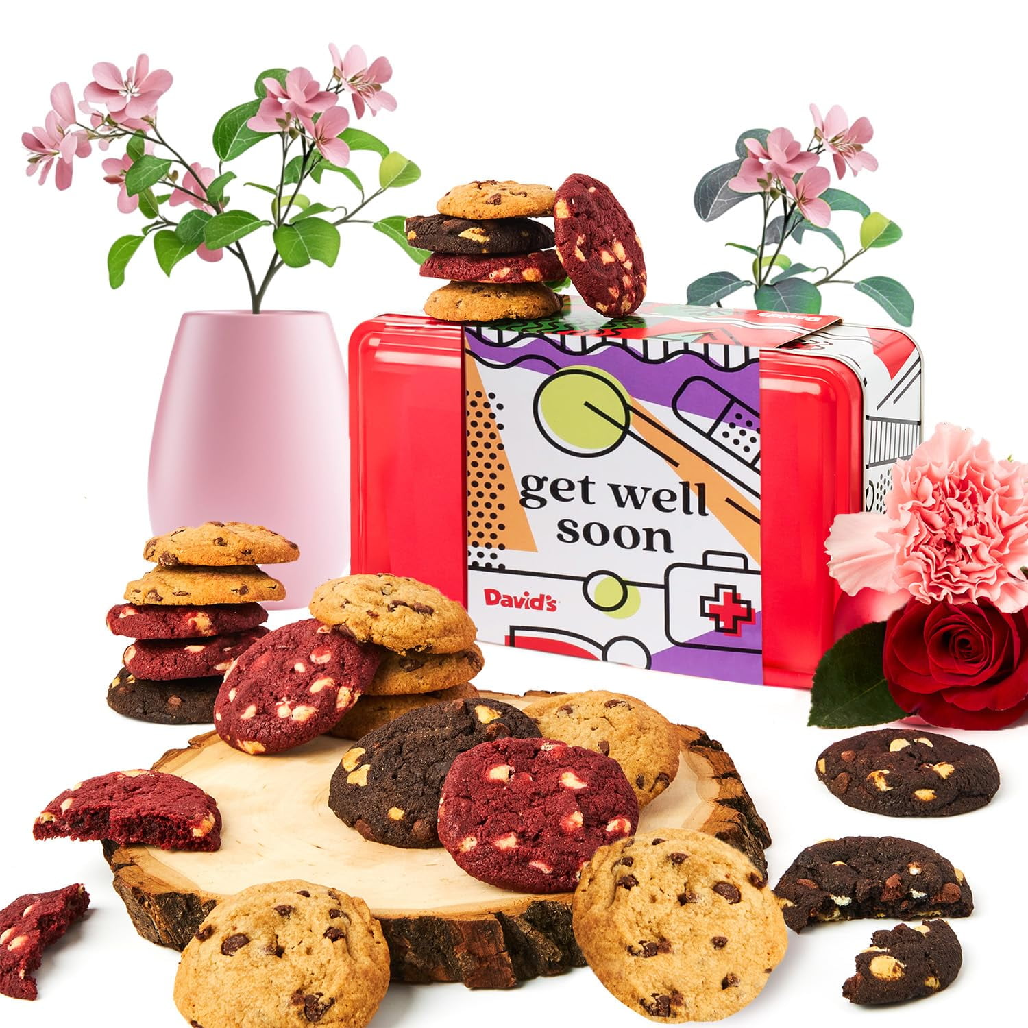 David’s Cookies Get Well OLF24 Soon Mini Cookies 14oz Fresh Baked ...