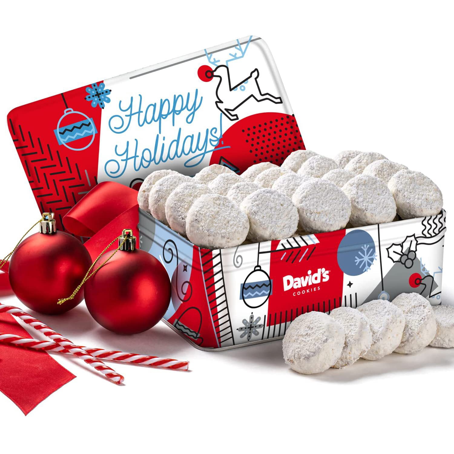 David’s Cookies Happy Holiday Butter Pecan Meltaway Cookies Gift Basket ...