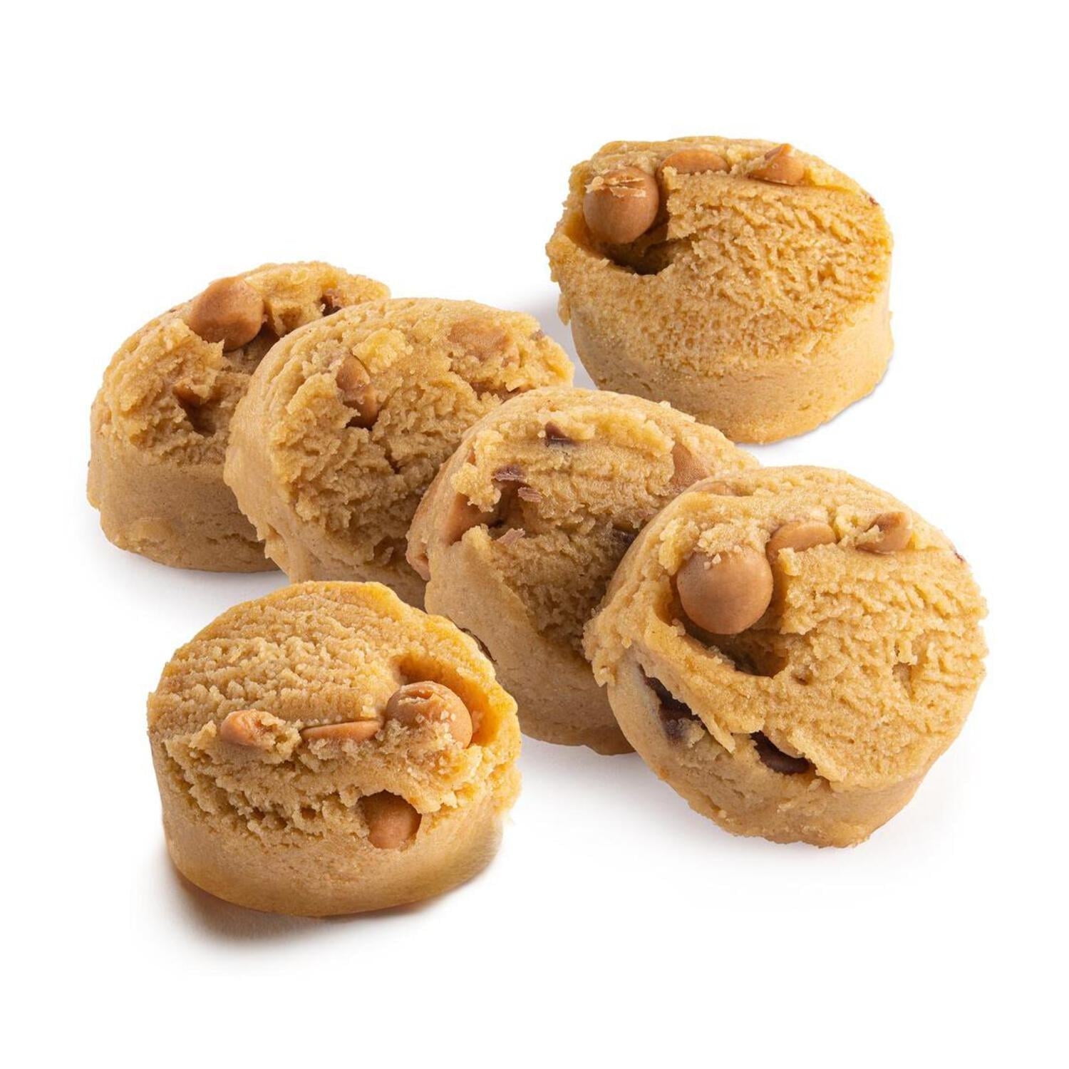 David's Cookies Preformed Frozen Peanut Butter Cookie Dough, Easy-to ...