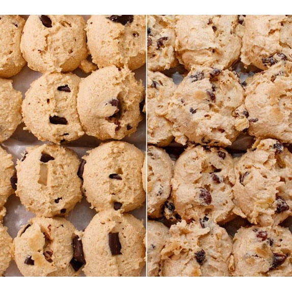 David's Cookies Preformed Frozen Cookie Dough Chocolate Chunk & Oatmeal ...
