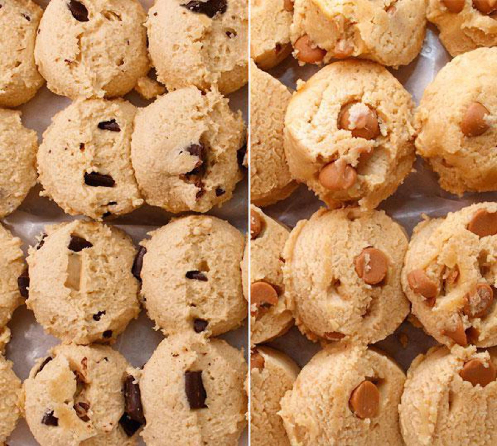 David's Cookies Preformed Frozen Cookie Dough Chocolate Chunk & Peanut ...
