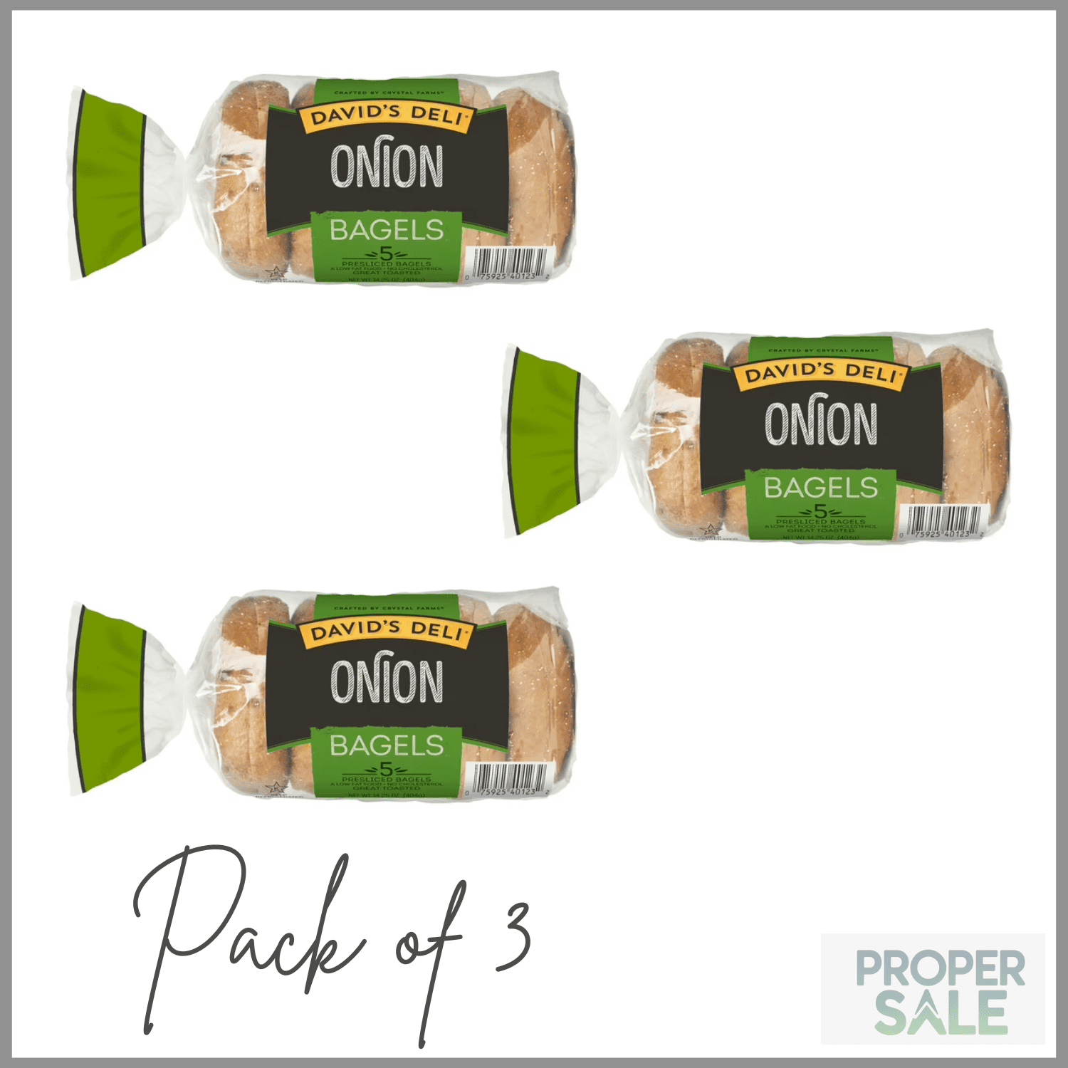 David's Deli Pre-Sliced Onion Bagels, 14.25 oz, 5 Count, Refrigerated ...