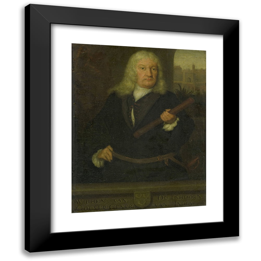 David van der Plas 15x18 Black Modern Framed Museum Art Print Titled - Portrait of Willem Van ...