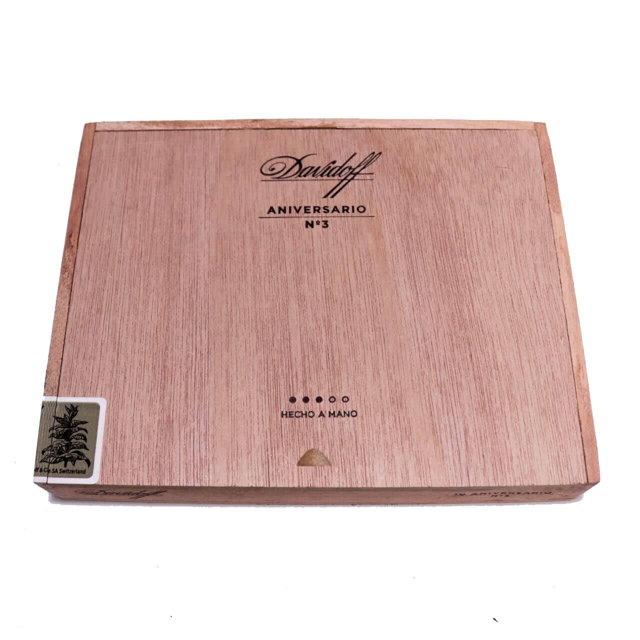 Davidoff Aniversario No. 3 Empty Wood Cigar Box 8.5" x 6.75" x 1.25 ...