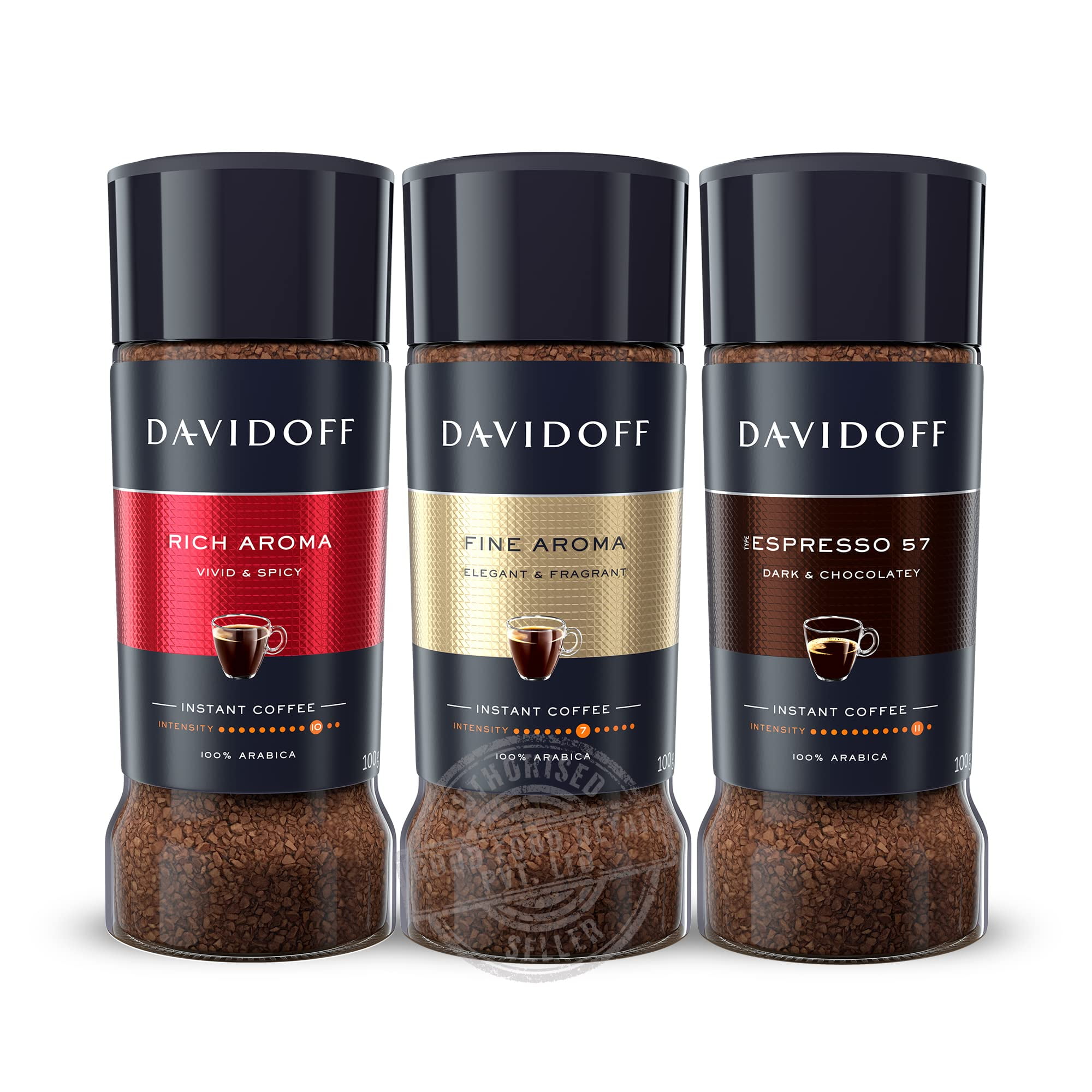 Davidoff CafÃ© Rich Aroma, Fine Aroma & Espresso 57 Instant Coffee, 3 Jars Bundle 3.5oz/100g ...