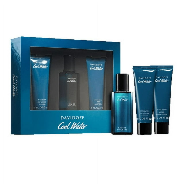 Davidoff Cool Water Men's 3-piece Gift Set - 1.3 oz Eau de Toilette, 1. ...