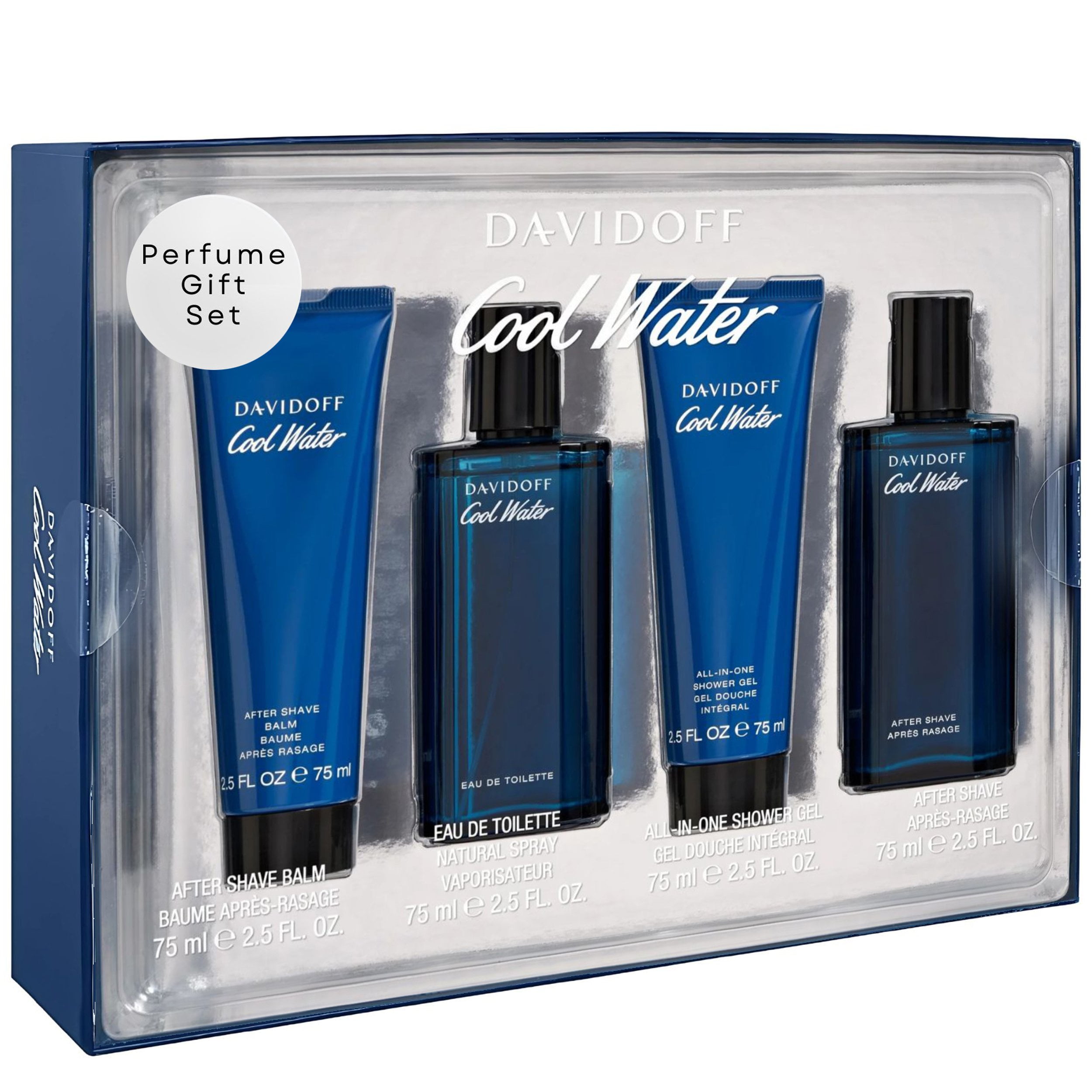 Davidoff Cool Water Cologne Gift Set for Men, Jasmine Musk Sandalwood ...