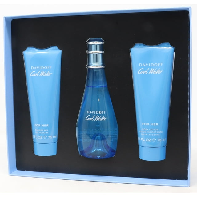 Davidoff Cool Water 3-Piece Spray Fragrance Gift Set for Women ...