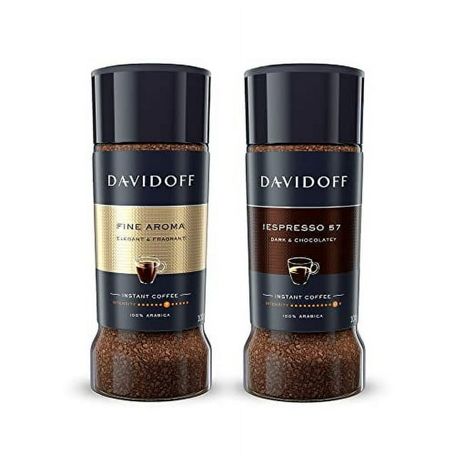 Davidoff Fine Aroma & Espresso 57 Instant Coffee Bottle, 2 X 100 G ...