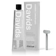 Davids Premium Natural Toothpaste, Peppermint + Charcoal, 5.25 oz (149 ...