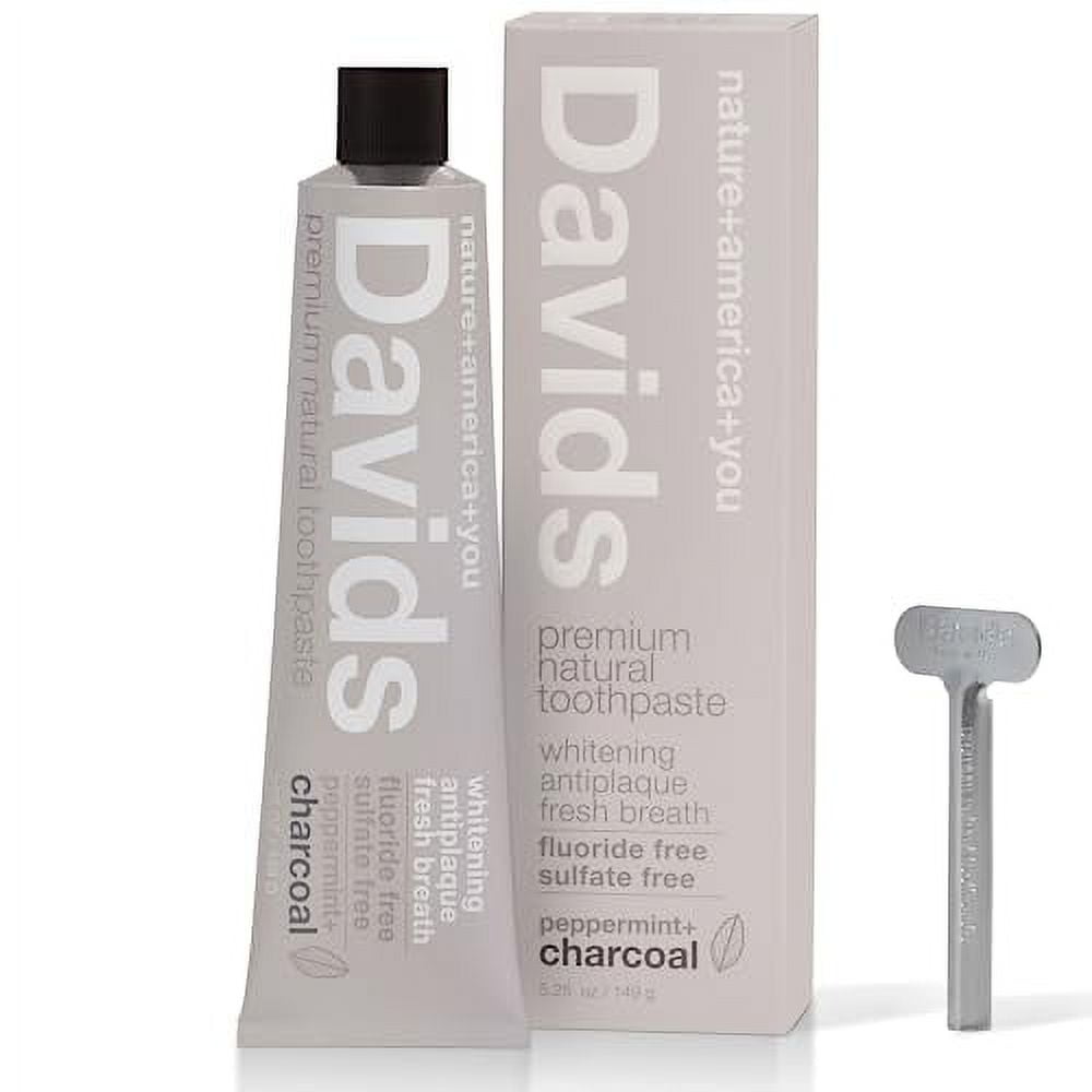 Davids Natural Charcoal Toothpaste for Enhanced Teeth Whitening ...