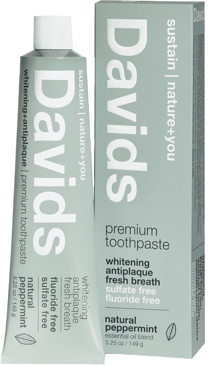 Davids Natural Toothpaste, Gentle Whitening with Baking Soda ...