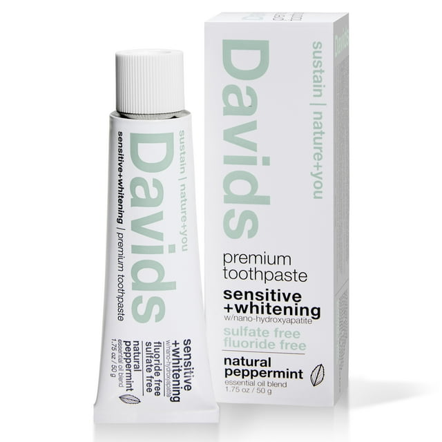 Davids Premium Toothpaste, Sensitive+Whitening w/nano-hydroxyapatite ...