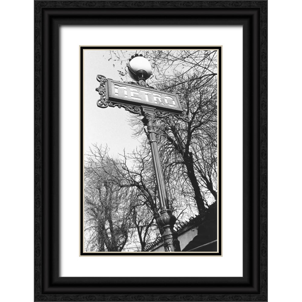 Davidson, Clay 17x24 Black Ornate Wood Framed with Double Matting ...