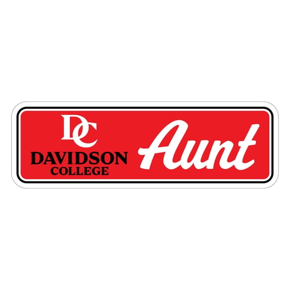 Davidson College Proud Aunt Die Cut Decal Officially Licensed ...