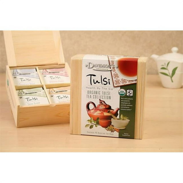 Davidson Organic Tea 631 Collection Chest Tulsi Tea - Walmart Business ...