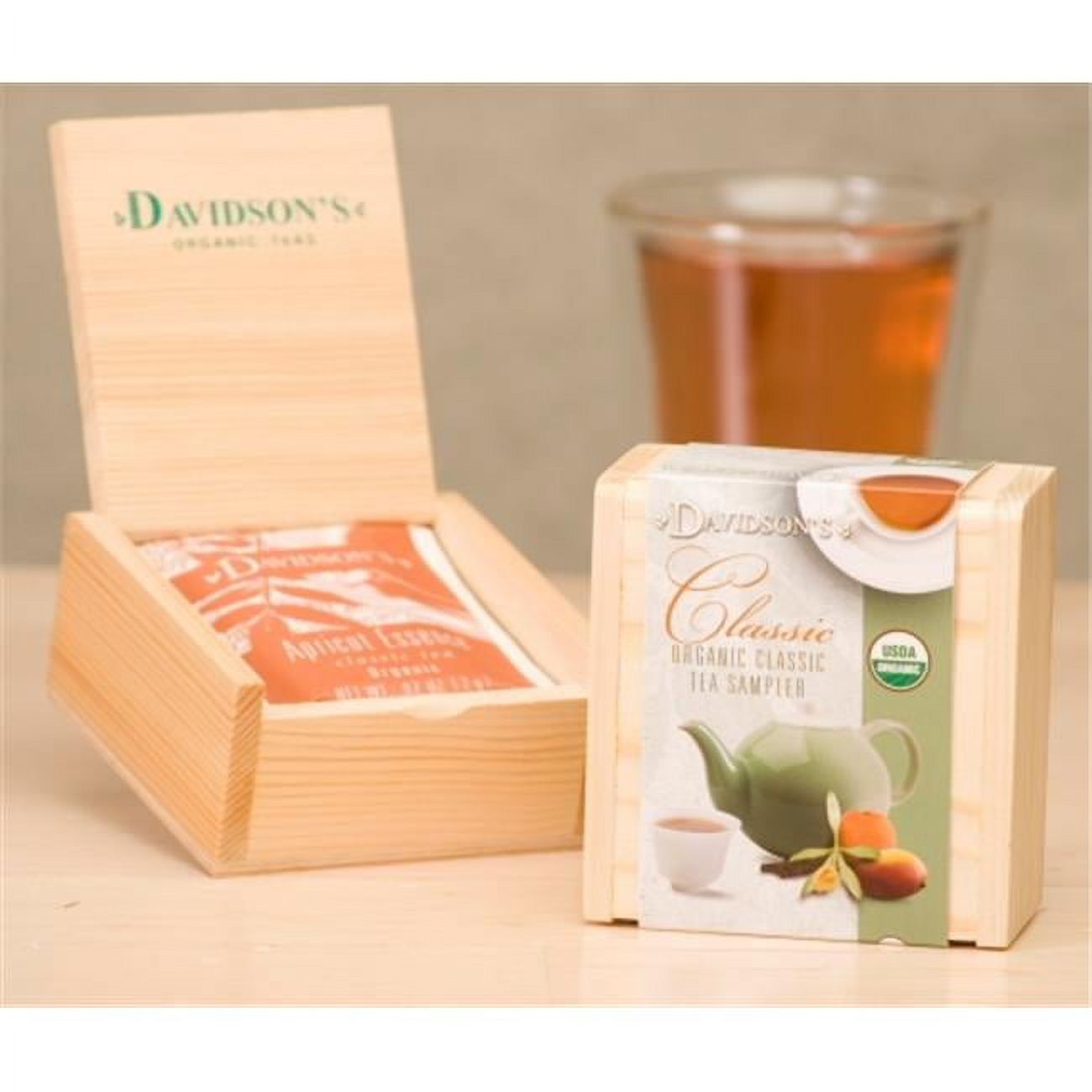 Davidson Organic Tea Sampler Chest Classic Tea - Walmart.com