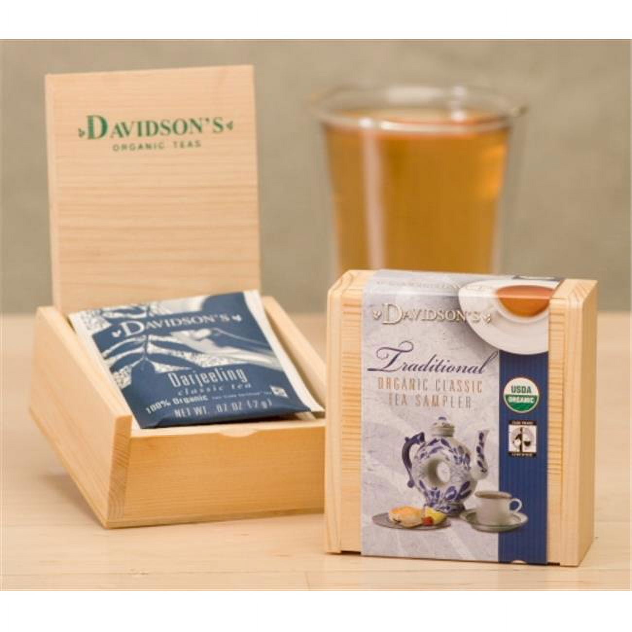 Davidson Organic Tea Sampler Chest Traditional Tea - Walmart.com