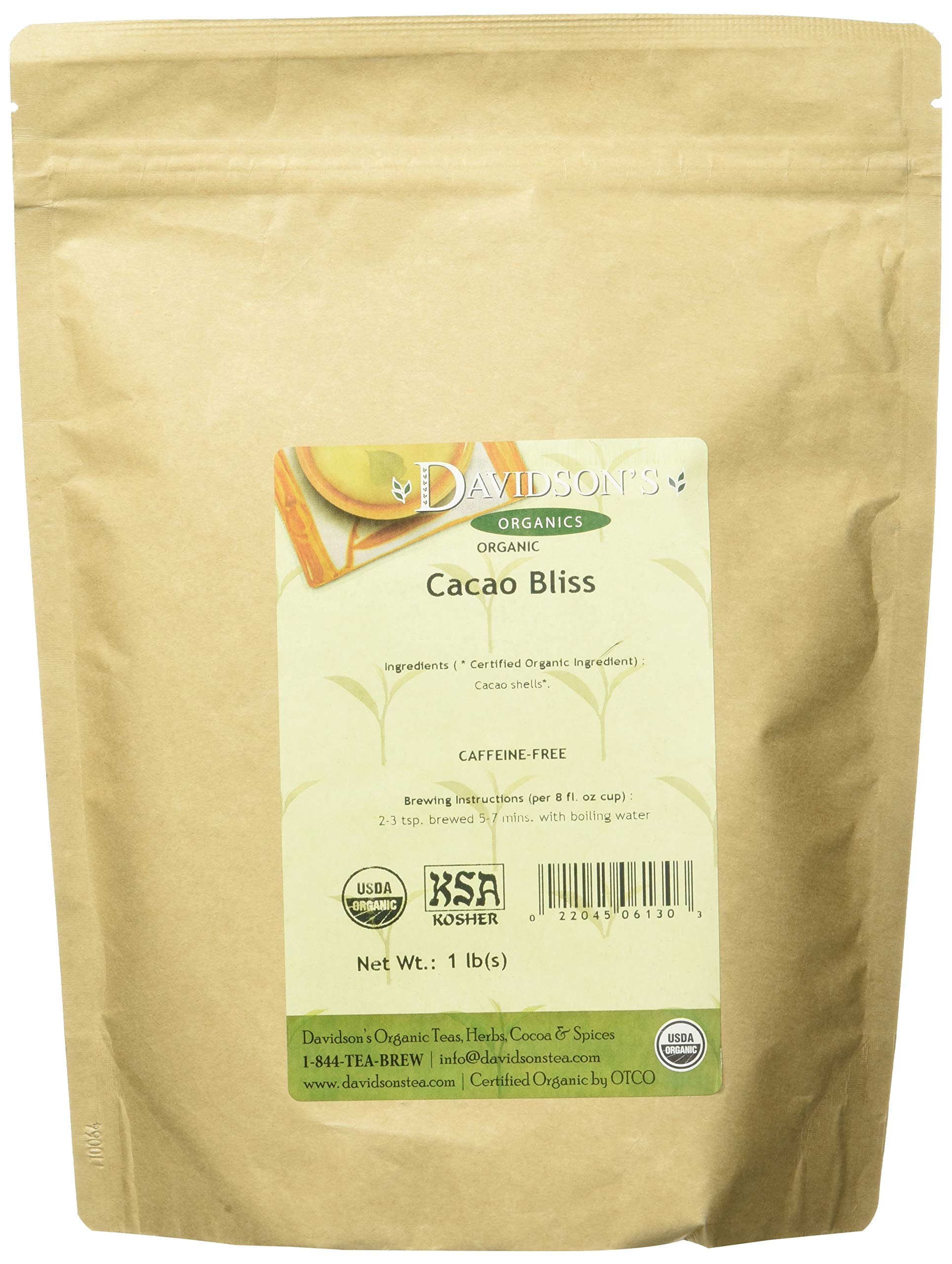 Davidson's Organics, Cacao Bliss, BDF32 Loose Leaf Cacao, 16-Ounce Bag ...