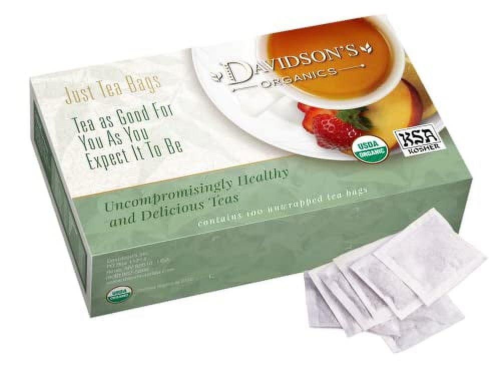 Davidson's Organics, Tulsi Mango Peach, 100-count Unwrapped Tea Bags ...