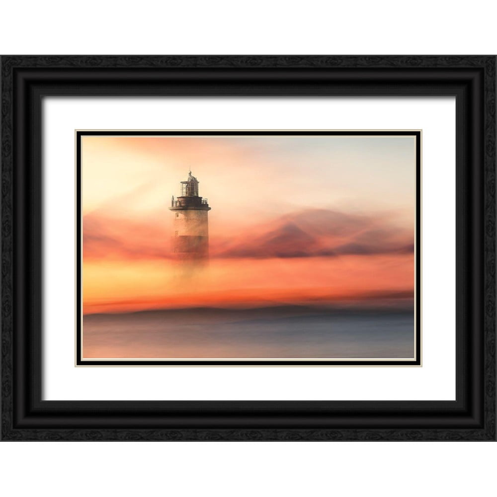 Davidsson, Gustav 14x11 Black Ornate Wood Framed with Double Matting ...