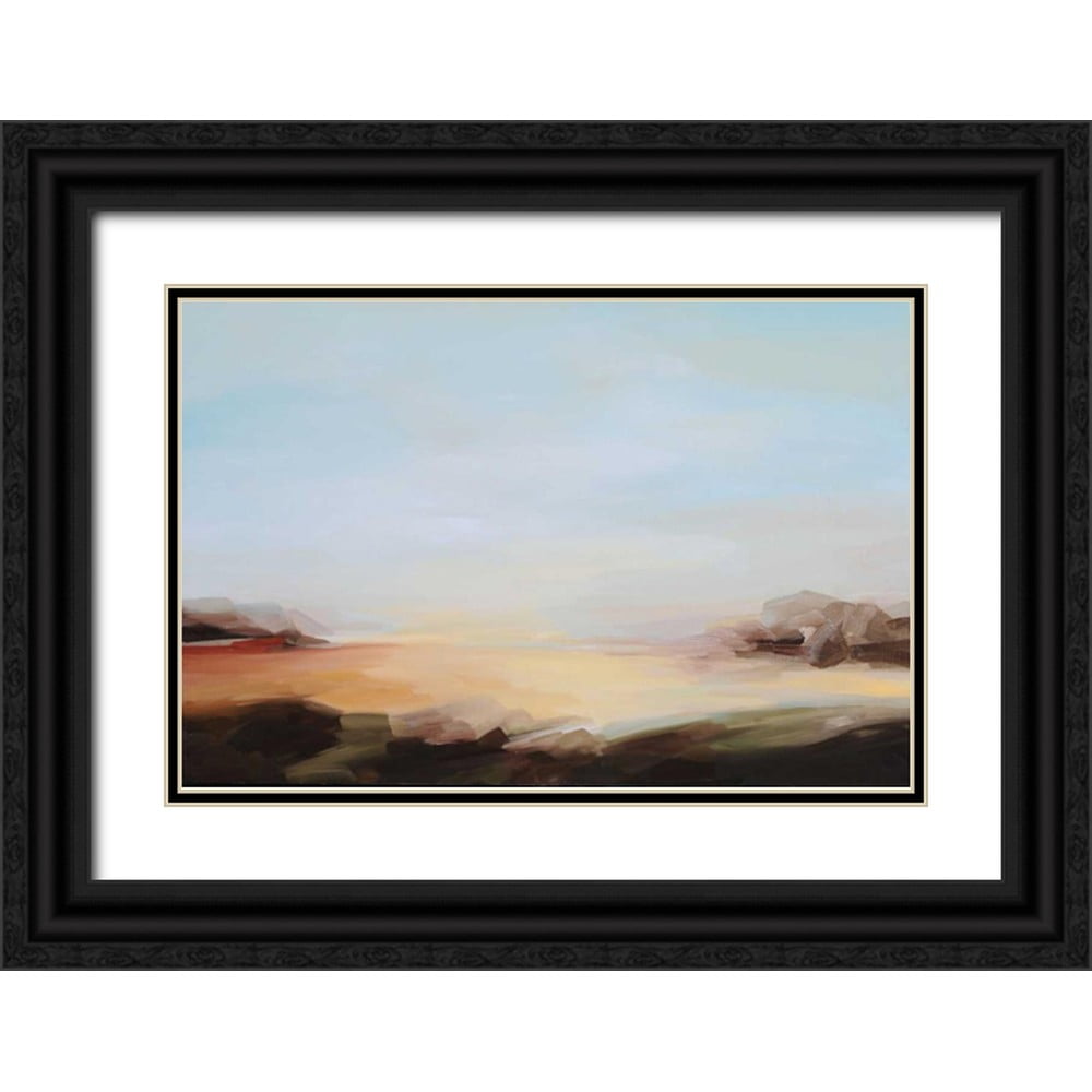 Davies, Sarah 14x11 Black Ornate Wood Framed with Double Matting Museum ...