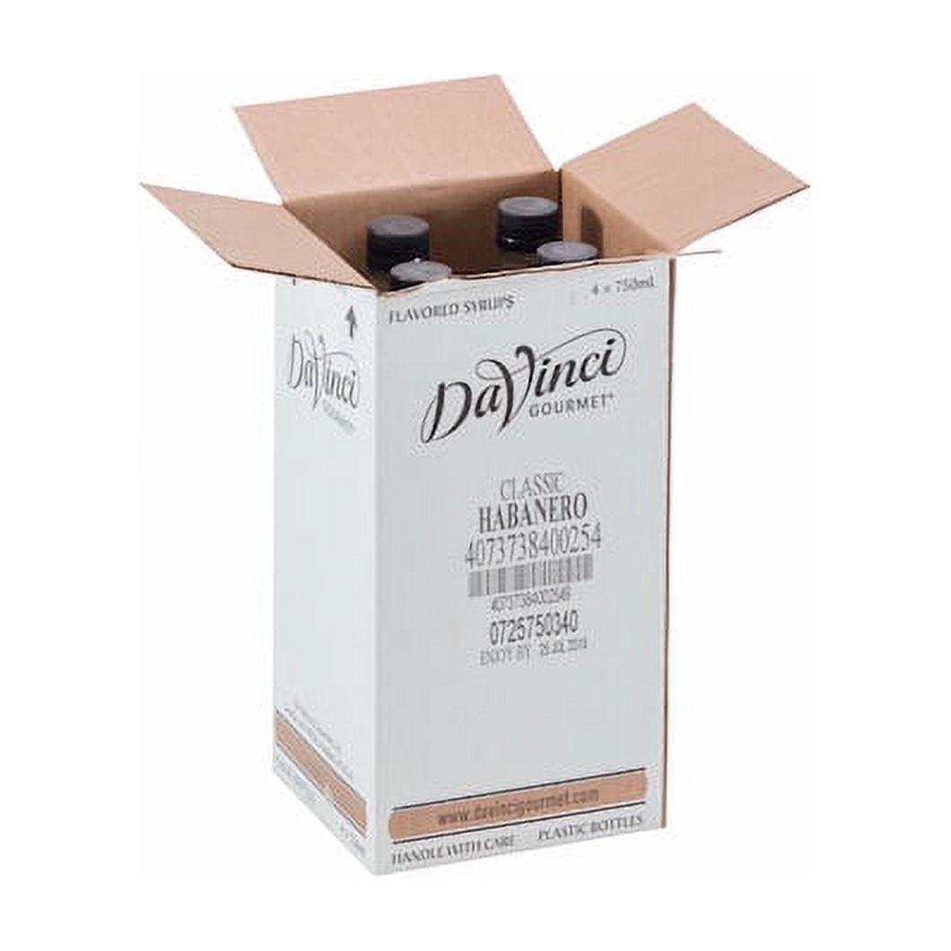 Davinci Gourmet Syrup Habanero Flavored, 750 Milileter, 4 per case ...