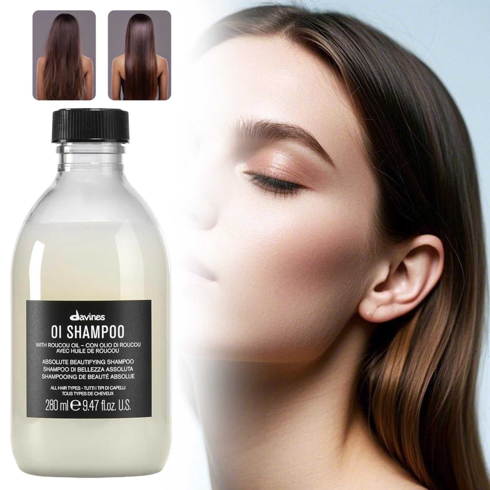 Davines Hair Products,OI Nourishing Shampoo for All Hair Types,Adds ...