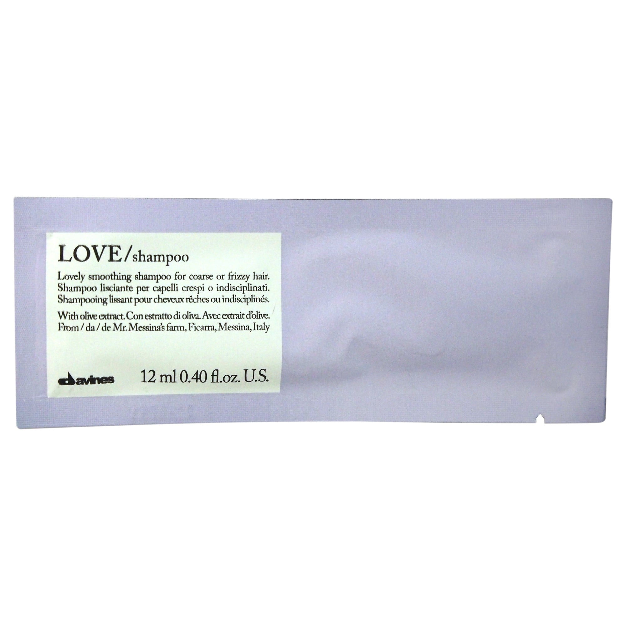 Davines Love Lovely Smoothing Shampoo Sachet Kit, 0.40 Fl Oz, 12 Ct ...