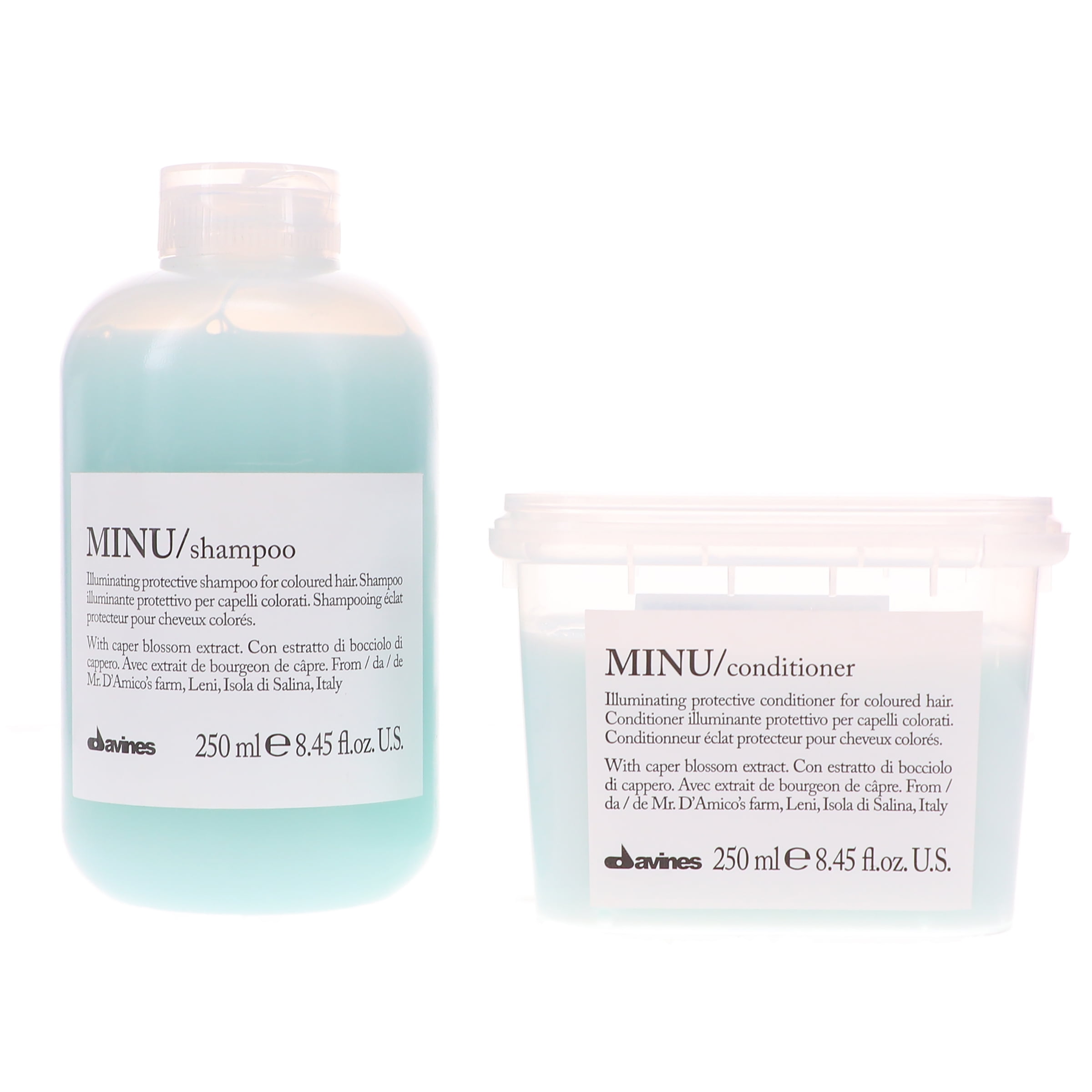 Davines MINU Illuminating Shampoo & Conditioner Combo Pack, 8.45 oz & 8 ...