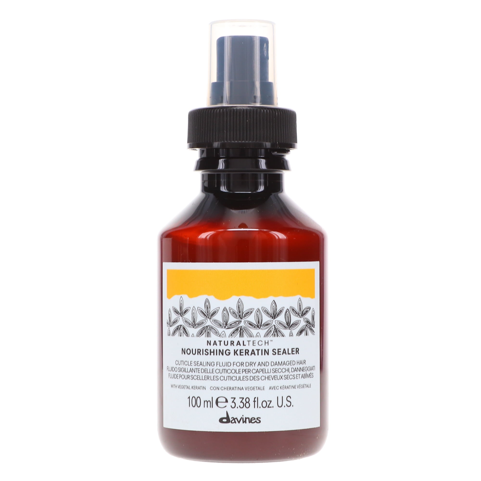 Davines NaturalTech Nourishing Keratin Hair Sealer, Leave-In, 3.38 oz ...