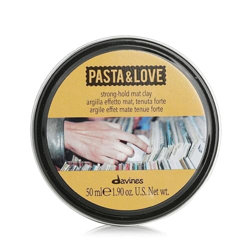 Davines Pasta & Love Men's Strong Hold Styling Clay, Matte Effect ...
