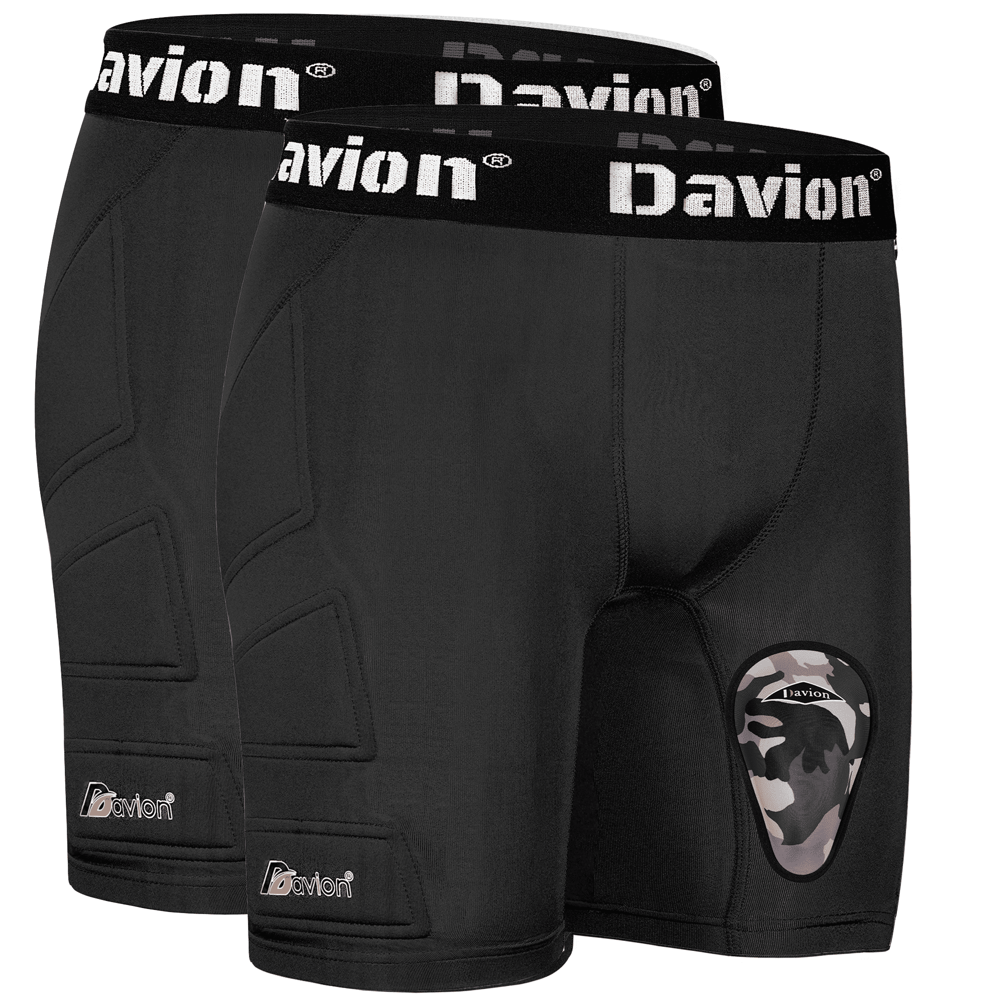 Davion Youth Sliding Padding Shorts with Soft Protective Athletic Cup ...