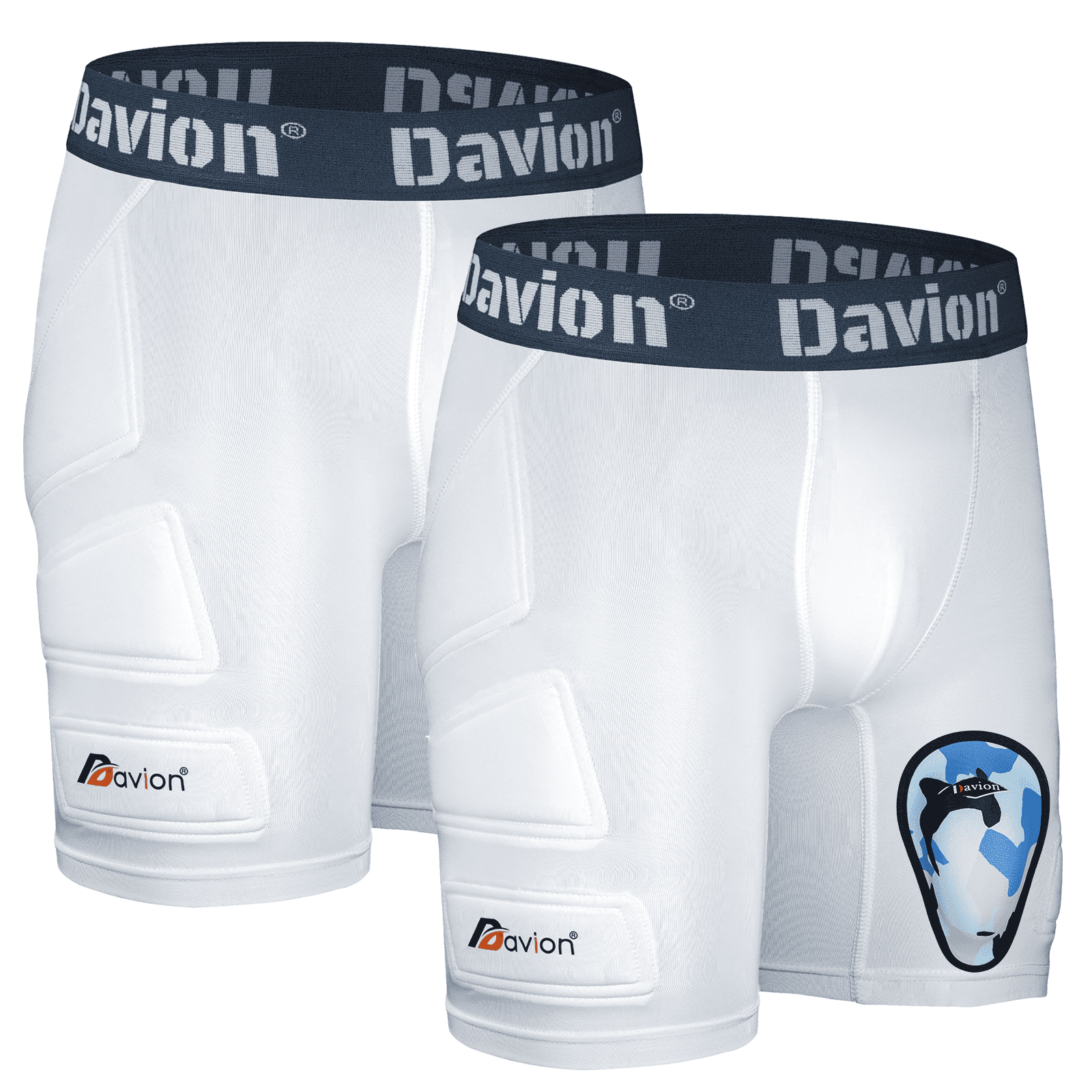 Davion Youth Sliding Padding Shorts with Soft Protective Athletic Cup ...
