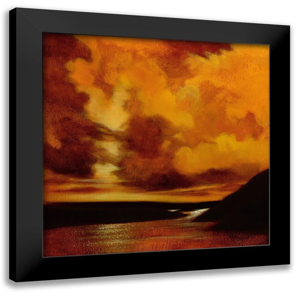 Davis 15x15 Black Modern Framed Museum Art Print Titled - Burnished Sky ...