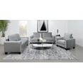 Davis 3-piece Upholstered Rolled Arm Sofa Grey - Walmart.com