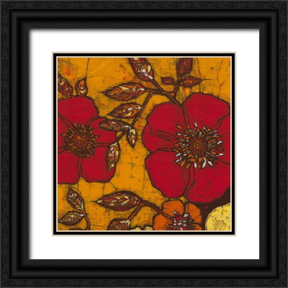 Davis, Andrea 20x20 Black Ornate Wood Framed with Double Matting Museum Art Print Titled - Fire ...