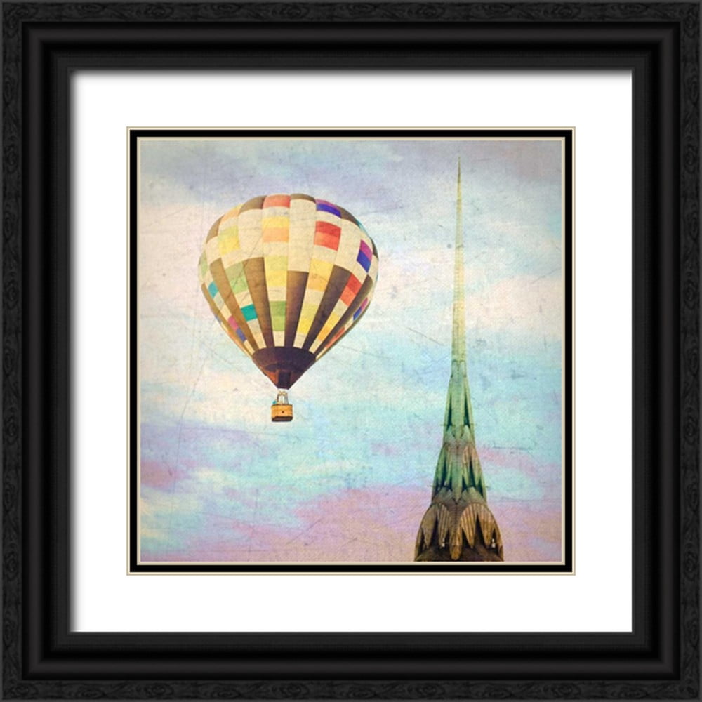 Davis, Ashley 20x20 Black Ornate Wood Framed with Double Matting Museum ...