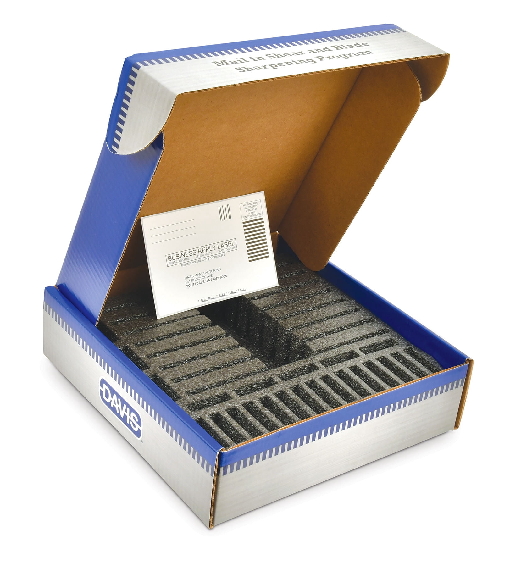 Davis Blade Sharpening Service Shipping Box - Walmart Business Supplies